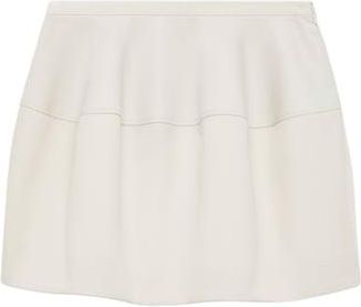 Loewe Jupe courte ballon en coton et soie