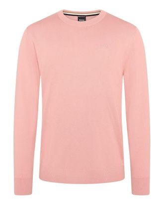 HUGO BOSS Leichter Pullover aus Baumwolle mit Label-Schriftzug in