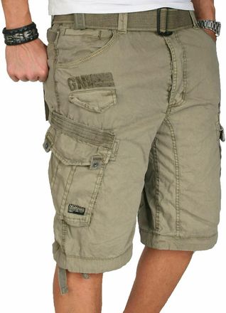 Geographical Norway Herren Cargo Short Sommer Bermuda Kurze Hose Shorts [GN - People - Mastic - Gr.S]