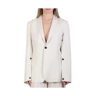 Liviana Conti Einknopf-Blazer - - Jackets - Damen - Beige - L