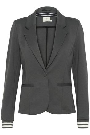 Kaffe Blazer Kinnie Damen Blazer Business Langarm Jacke Spotlich Elegant M, Black Oyster M