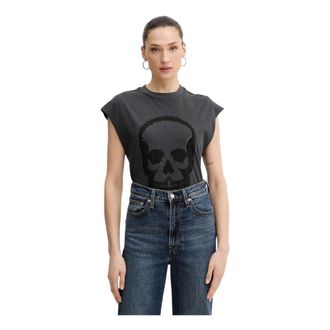 Zadig&Voltaire Cloe Tank Top - Femme - Tops - Gris - Taille: 36 FR