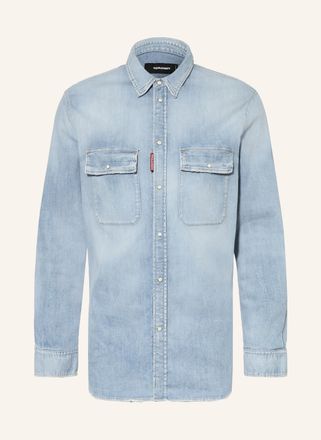 Dsquared2 Jeanshemd Regular Fit blau