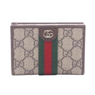 Gucci Pre-owned Ophidia GG Supreme Leather Bifold Wallet - - Pre-owned - Damen - Beige - ONE SIZE