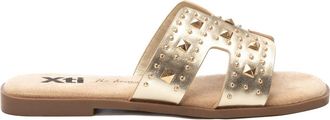 Xti Sandalen Damen Gold - Bequeme und vielseitige Schuhe - Casual Mode - Modell 14401603 (Größe 40)