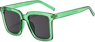 Generic Monture carrée hommes et femmes lunettes de soleil de tir de rue vacances en plein air pare-soleil plage (couleur : C, taille : moyen) 2026, b, Taille