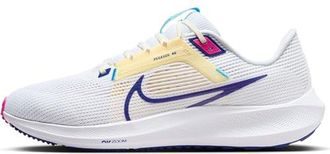 Nike Nike Air Zoom Pegasus 40 Chaussures de Course pour Homme, en Blanc, Bleu Royal, poussière Photon, Taille 42 UE, White Deep Royal Blue Photon Dust, 42 