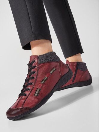 Rieker Schn&uuml;rschuhe L6543-35 Dunkelrot