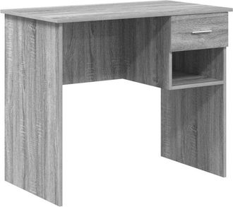 vidaXL Vidaxl - Schreibtisch Grau Sonoma 90 x 49,5 x 75 cm Holzwerkstoff