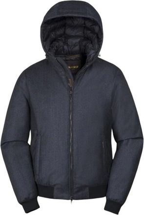 Moorer Homme, Vestes, Bleu, Taille: 4XL Oniro Hooded Bomber
