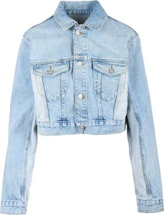 Moschino Femme, Vestes, Bleu, Taille: 40 FR Veste en jean courte