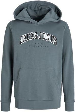 Jack & Jones Jjecaleb Varsity Noos JNR Sweat &agrave; Capuche pour Homme, temp&ecirc;te, 176