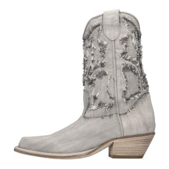 Vic Mati&eacute; Denim Texan Boots - - Shoes - Damen - Grau - 40 EU