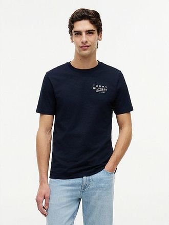 Tommy Hilfiger T-shirt en jersey &agrave; drapeau ondul&eacute; au dos