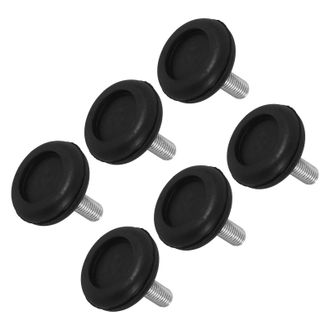 Angoily DIKACA 6 St&uuml;ck Verstellbare Gummif&uuml;&szlig;e mit Sto&szlig;d&auml;mpfung rutschfest H&ouml;henverstellbare M&ouml;bel-nivellierf&uuml;&szlig;e f&uuml;r Tische Sofas Waschmaschinen und Heimger&auml;te