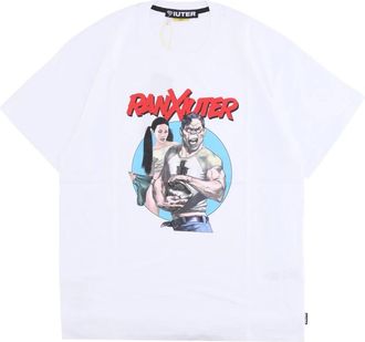 Iuter Wei&szlig;es Rundhals-T-Shirt mit Logo-Print - - Tops - Herren - Wei&szlig; - S