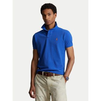 Polo Ralph Lauren Poloshirt 710782592011 Blau Custom Slim Fit