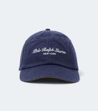 Polo Ralph Lauren Casquette &agrave; logo en serg&eacute; de coton