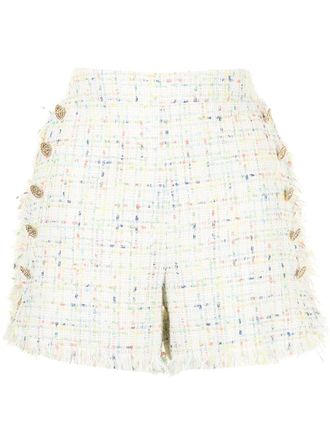 Edward Achour Paris short à effet de tweed - Multicolore
