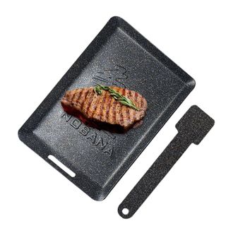 Generico Grillpfanne f&uuml;r Grill, antihaftbeschichtet, zum Grillen und Braten, zum Kochen im Freien, Camping, Fleisch, Fisch, Gem&uuml;se und Backen