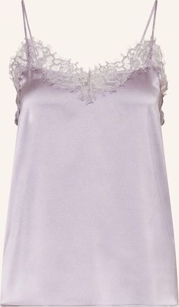 HUGO BOSS Satintop Ilessy Mit Spitze lila