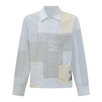 KidSuper Studios Homme, Chemises, Multicolore, Taille: M Patchwork Overshirt