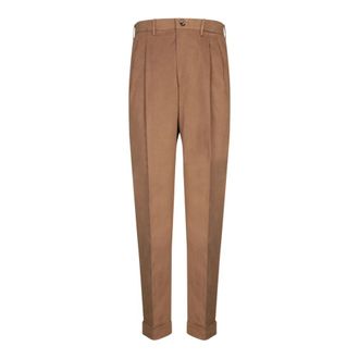 Dell'Oglio Braune Hose f&uuml;r M&auml;nner - - Trousers - Herren - Braun - XL