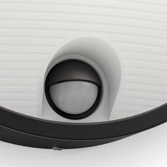 Philips LED Yarrow 172973016 Au&szlig;enwandleuchte mit Bewegungsmelder LED LED fest eingebaut 6 W Schwar