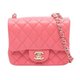 Chanel Pre-owned Mini Matelasse Schultertasche aus Lammleder - - Pre-owned - Damen - Rosa - ONE SIZE