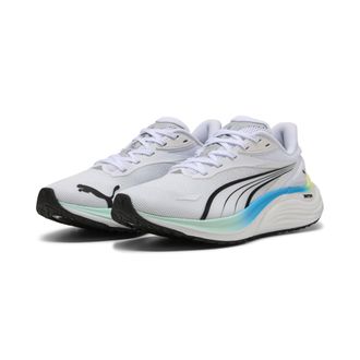 Puma Damen Electrify Nitro 4 Laufschuhe 38.5, White Mint Melt Speed Blue Green