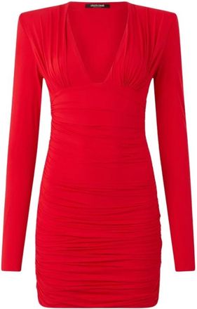 Roberto Cavalli Femme, Robes, Rouge, Taille: 38 FR Mini-robe drap&eacute;e
