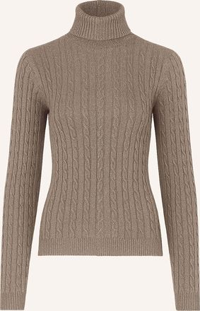 FTC Ftc Cashmere Rollkragenpullover Mit Cashmere Und Glitzergarn braun