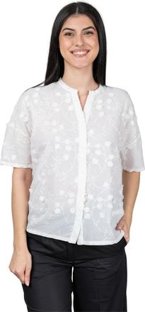 Ferrante Femme, Blouses et Chemises, Blanc, Taille: 42 FR Chemises