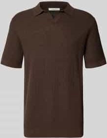 Selected Regular Fit Poloshirt aus Baumwoll-Leinen-Mix Modell MATTIS
