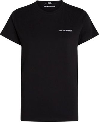 Karl Lagerfeld Femme, Tops, Noir, Taille: 42 FR Essential T-Shirt