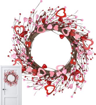 Generic Valentineday - Partygirlande Mit S&uuml;&szlig; - 40CM T&uuml;rkranz | F&uuml;r Flur Hochzeitsfeier Familienfeier K&uuml;chent&uuml;r