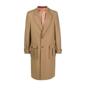 Etro Woll- und Kaschmirmantel - - Coats - Herren - Beige - M
