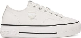 Karl Lagerfeld Sneakers aus Stoff KARL LAGERFELD Kampus Max KL60426 Wei&szlig;