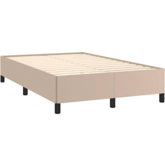 vidaXL Cadre de lit sans matelas cappuccino 120x190 cm similicuir Vidaxl