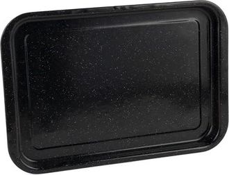 Russell Hobbs Romano Vitreous Enamel Plaque de Cuisson 36 cm, Plaque &agrave; R&ocirc;tir et P&acirc;tisserie Rectangulaire, Passe au four jusqu&agrave; 230&deg;C, Plat en Acier Avec Couverture 