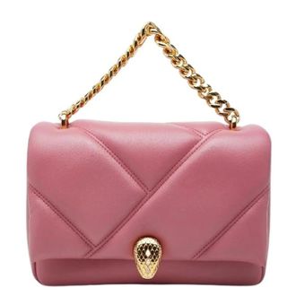 Bulgari Pre-owned Serpenti Cabochon Leder Kettentasche - - Pre-owned - Damen - Rosa - ONE SIZE