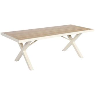 Sweeek Gartentisch aus Aluminium 220cm f&uuml;r 8 Personen