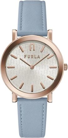 Furla Femme, Accessoires, Bleu, Taille: ONE Size Leather Dress Watch