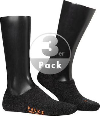 Falke Herren Füßlinge grau Schurwolle unifarben