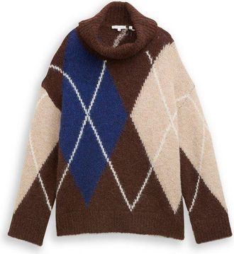 Tom Tailor Strickpullover Pullover & Strickjacken Oversize Rollkragenpullover mit Wollanteil