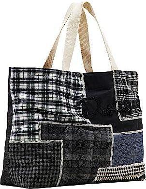 Desigual BOLS_SHOPPER INDIA Femmes, Noir, Taille unique