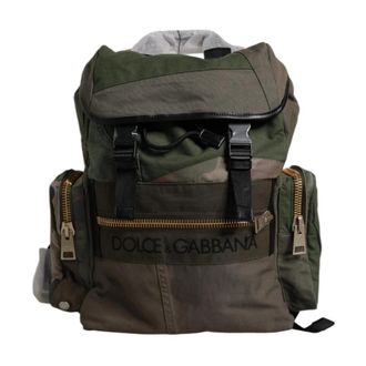 Dolce & Gabbana Patchwork Reisetaschenrucksack - - Bags - Herren - Gr&uuml;n - ONE SIZE