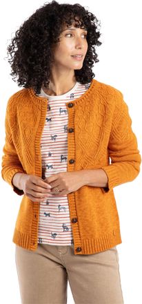 Weird Fish Caballo Strickjacke f&uuml;r Damen (Nussbraun)