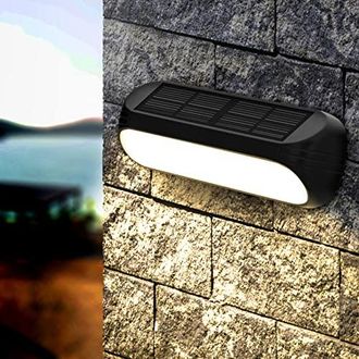 Generic Solarlampe f&uuml;r Au&szlig;en Garten Solarleuchte Wandleuchte mit Warmwei&szlig; und Farbwechseln Licht, 1 St&uuml;ck IP65 Wasserdicht Solar f&uuml;r Aussen Deko, Outdoor, Wan