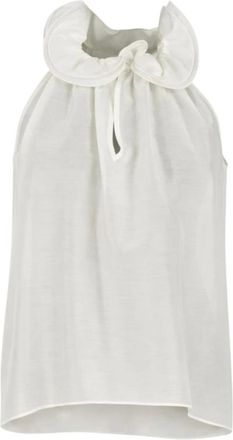 Twinset Femme, Blouses et Chemises, Blanc, Taille: 36 FR Actitude Top